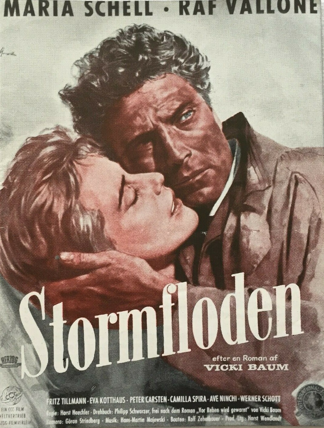 Liebe Maria Schell Raf Vallone Eva Kotthaus 1956 Vtg Old Danish Movie ...