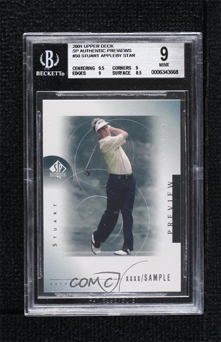 2001 SP Authentic Preview - Authentic Stars Stuart Appleby #50 (RC) for ...