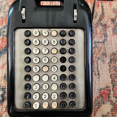 Vintage Victor Mechanical Adding Machine - Mid-Century Industrial ...