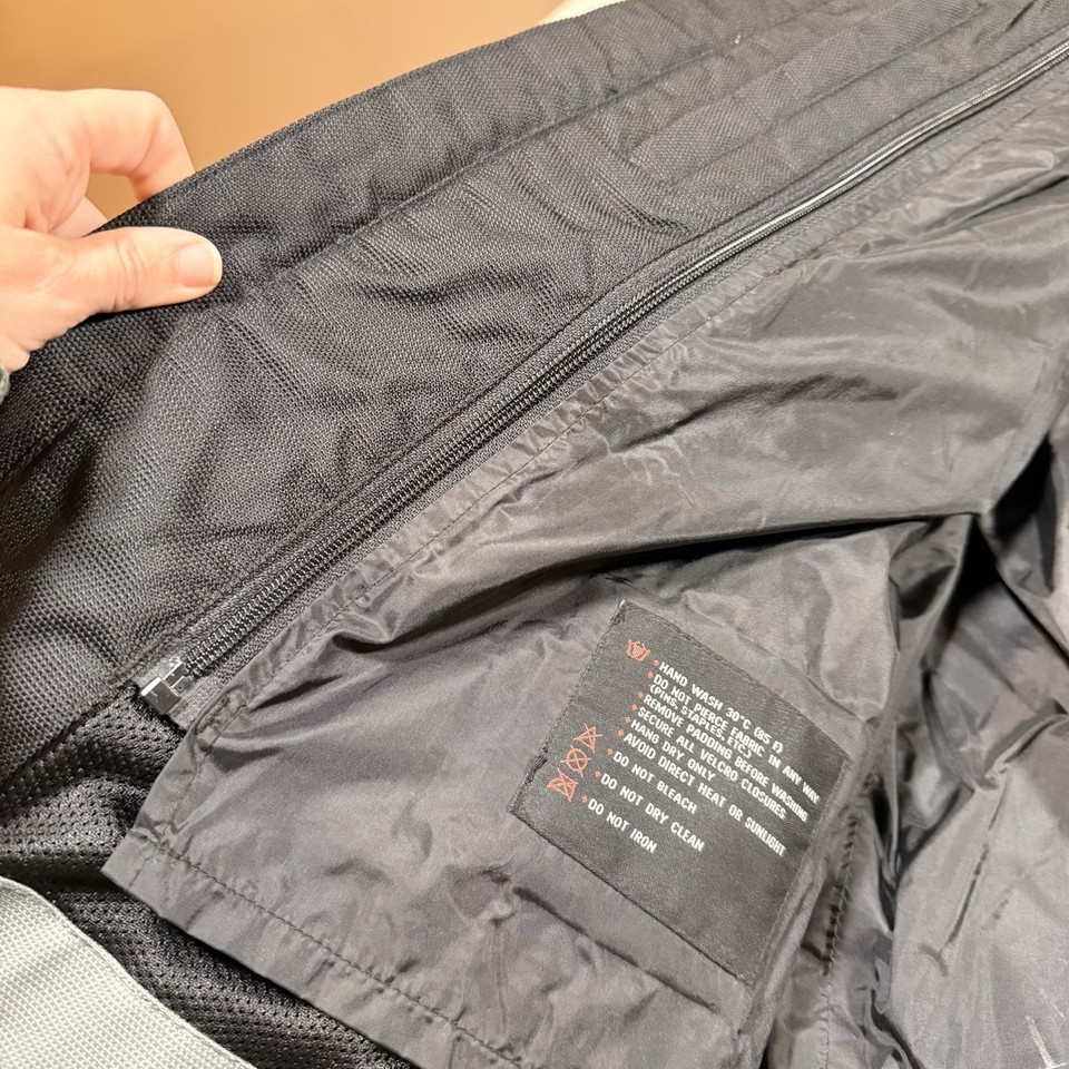 Castle Streetwear Motorcycle Racing Jacket XL Zip Out Liner Elbow Pads ...