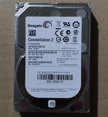 Seagate Constellation.2 ST9500620NS 500GB 3.5" Enterprise HDD | eBay
