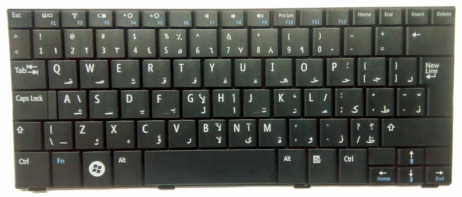 QWERTY ARABIC keyboard DELL INSPIRON MINI 10 10V 1010 1011 /DE112-AR | eBay