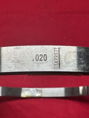 Starrett 666-20 Thickness Gauge, Feeler Stock in Rolls, 0.020" Thick IN ...