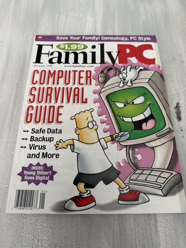 FAMILY PC Magazine January 1998 Dilbert Complete Survival Guide | eBay