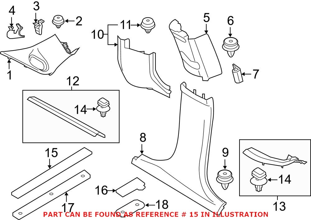 Genuine OEM Door Trim Sill Plate Insert for Mini 51777374895 | eBay