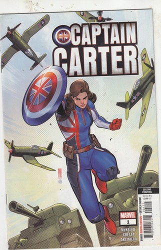 CAPTAIN CARTER #1 CAPTAIN CARTER ON CVR 2ND PRINT NM/VF MARVEL COMICS ...