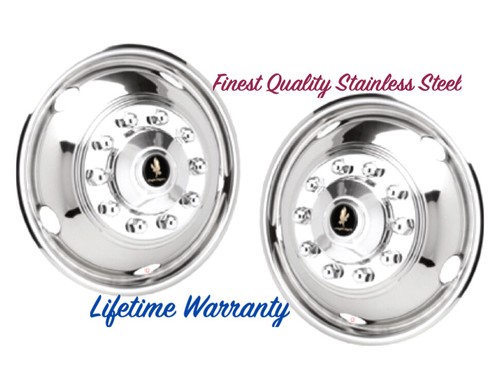 19.5 F53 Ford Motorhome 10 Lug Rv Stainless Wheel Simulator Rim Liner 2 ...