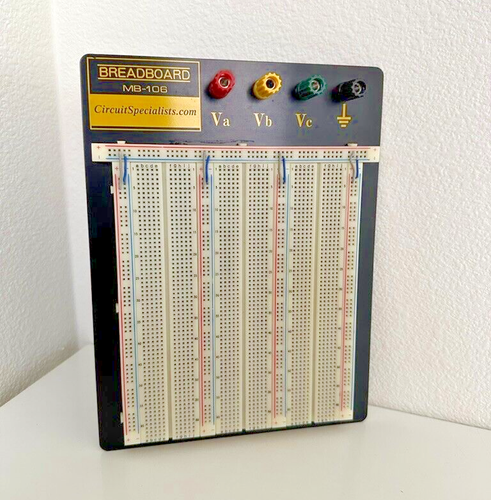 Premium Solderless Breadboard 2,390 Contact Points 4 Binding Posts ...