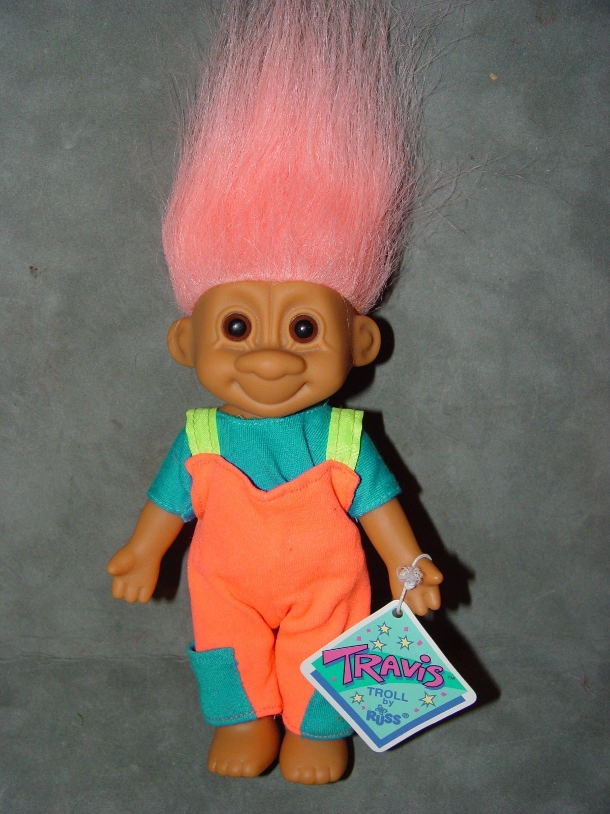 Troll Doll 7" Russ Travis Boppin in Jumper Overalls with tag | eBay