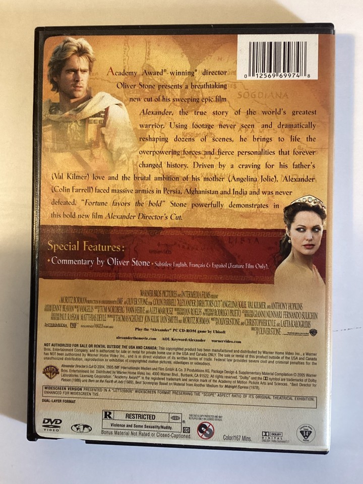 2 Action Movie DVDs: Inside Man - Denzel Washington, Alexander - Free ...