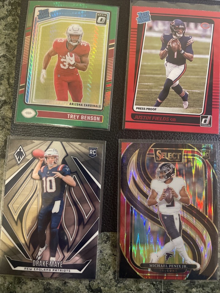 🔥NFL Rookie Card Lot X (12) Select Prizm, Silver Holos-dye Cuts-press ...