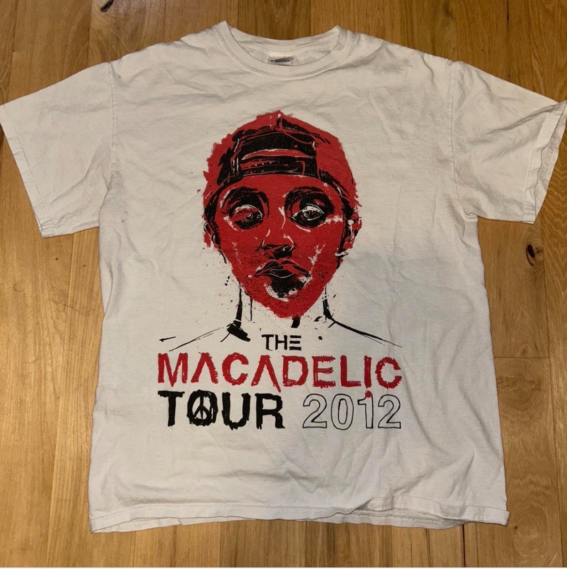 Mac Miller The Macadelic Tour 2012 Tee RARE Size Med - Gem