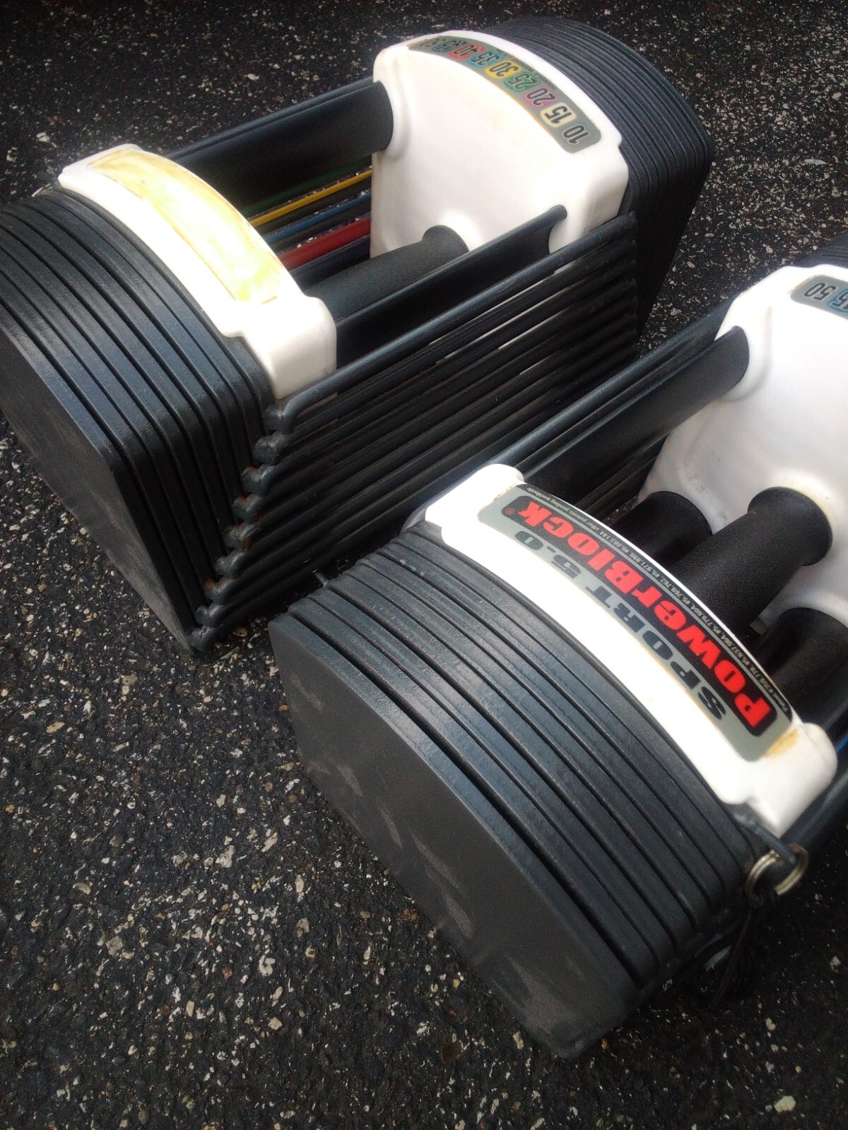 Powerblock Classic 50 Pound Adjustable Dumbbell SET Pair | eBay
