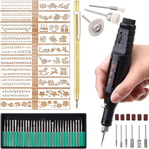 Micro Engraver Pen Engraving Tool Kit Electric Mini DIY Metal Glass ...