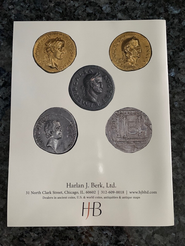 HARLAN J BERK AUCTION CATALOG ANCIENT & WORLD COINS 207th SAlE June 13 ...