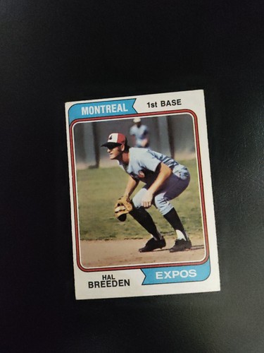 1974 Topps Baseball Card #297 Hal Breeden Montreal Expos oc vg read ...
