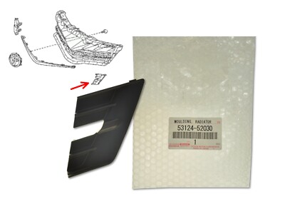 Radiator Grille Moulding Cover Left 53124-52030 OE for Toyota Yaris | eBay