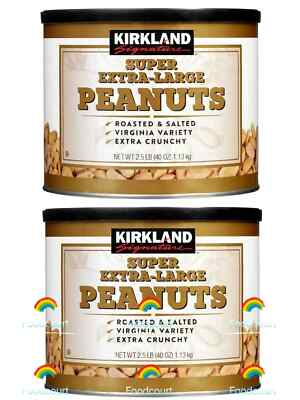 2 Packs Kirkland Signature Super Extra-Large Peanuts 2.5 lbs Each ...