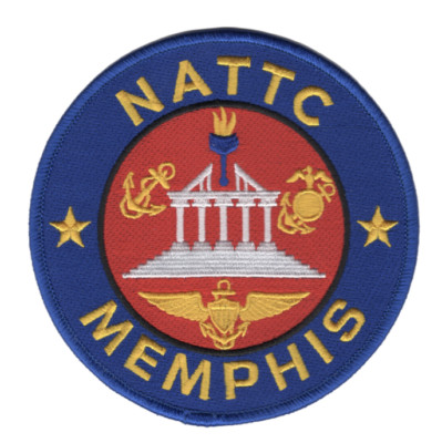 4.5" NAVY NATTC MEMPHIS NAVAL AIR TECHNICAL TRAINING CENTER EMBROIDERED ...