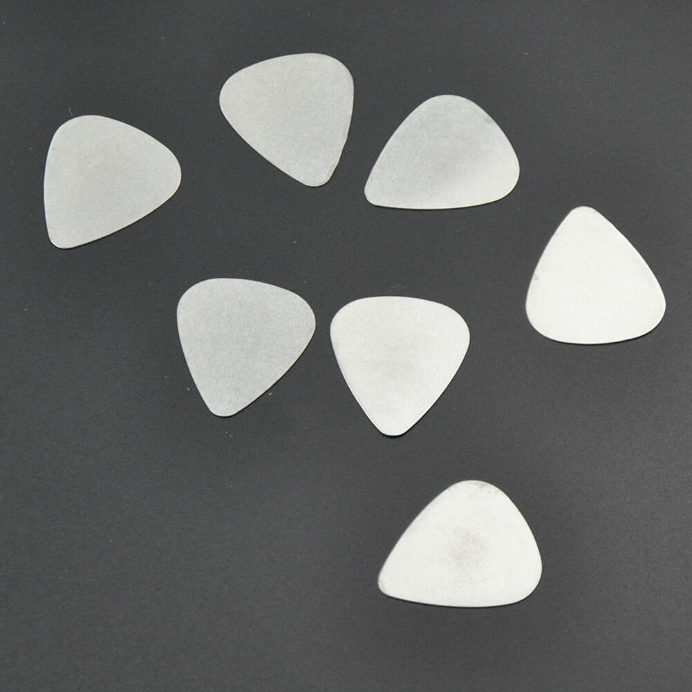 50PCS Stainless Steel Metal Guitar Picks for Bright, Vibrant Sounds ...