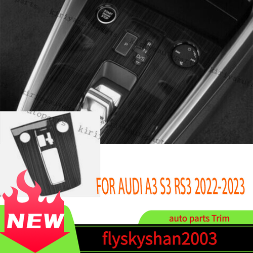 Black Titanium Center Console Gear Shift Panel Trim Car For Audi A3 S3 ...