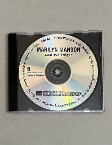 MARILYN MANSON Lest We Forget CD 2004, Promo only, in Mint unused ...