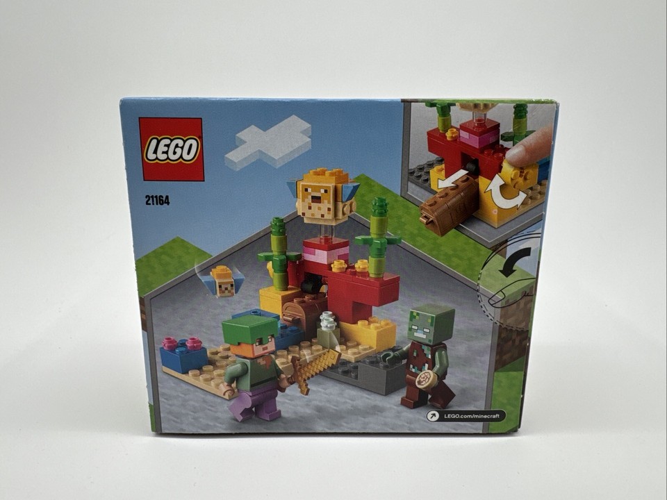 Lego Minecraft Retired Set 21164 The Coral Reef Brand New Sealed Box | eBay