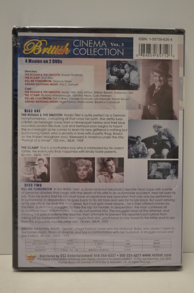 British Cinema Drama DVD Vol.3 Four Movies 2 Discs New and Sealed VCI ...