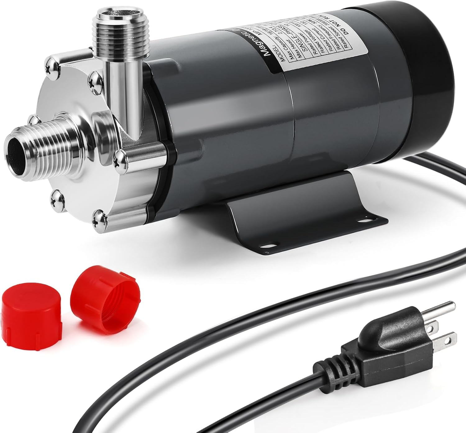 Wort Pump Stainless Steel Brew Pump for Wort Transfer, Magnetic Beer ...