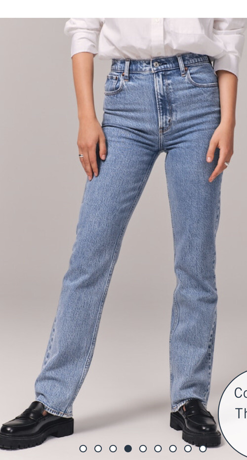 abercrombie fitch Ultra High Rise 90s Straight Jean Size 29 (8s) | eBay