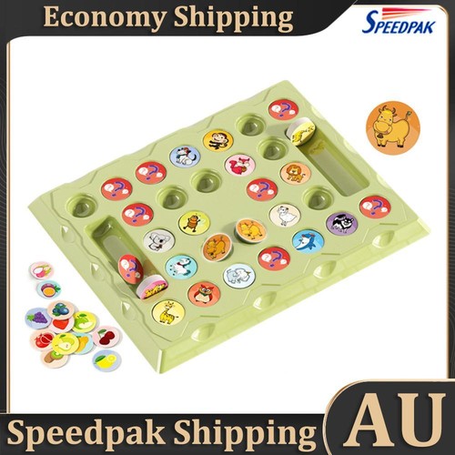 Animal Memory Game Board Educational Family Memory Board Game Toy ...