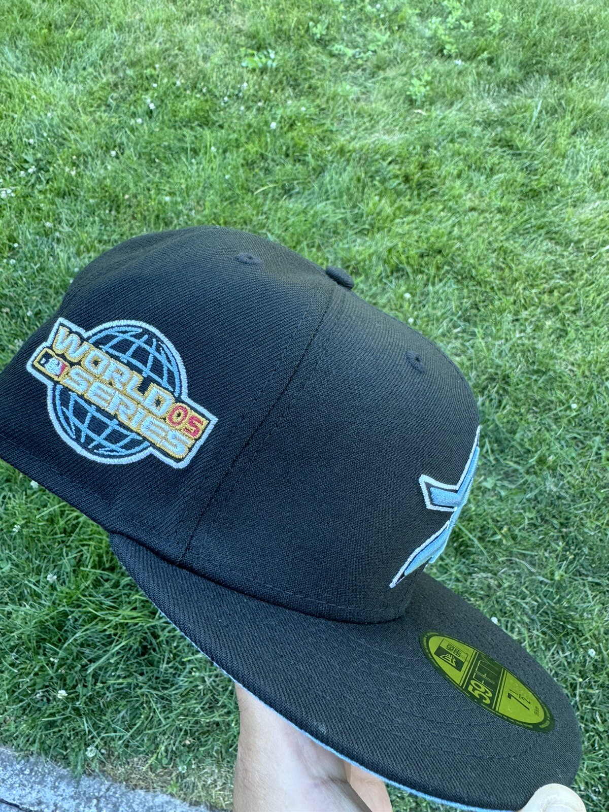 NEW ERA HOUSTON ASTROS BLACK SKY BLUE ICY OPEN STAR 05 PATCH FITTED HAT ...