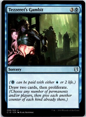 Magic the Gathering Tezzeret's Gambit Commander 2019 x1 MTG Free ...
