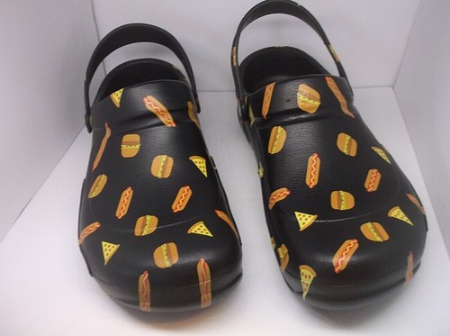 Men's Crocs Hamburger Hot Dogs and Pizza Rare Graphic… - Gem