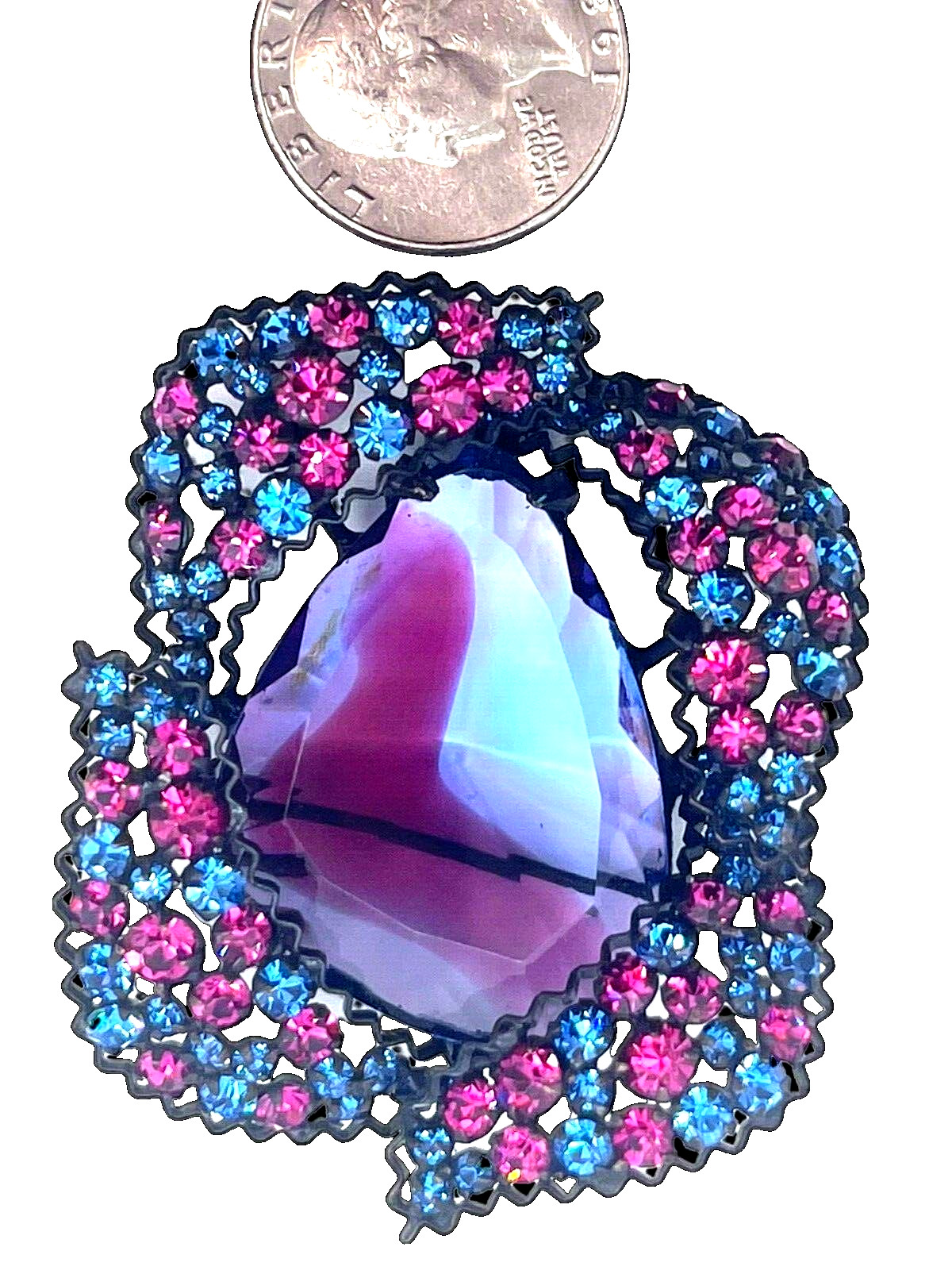 Exquisite MARVELLA Dimensional Bi-Colored Glass Stone… - Gem