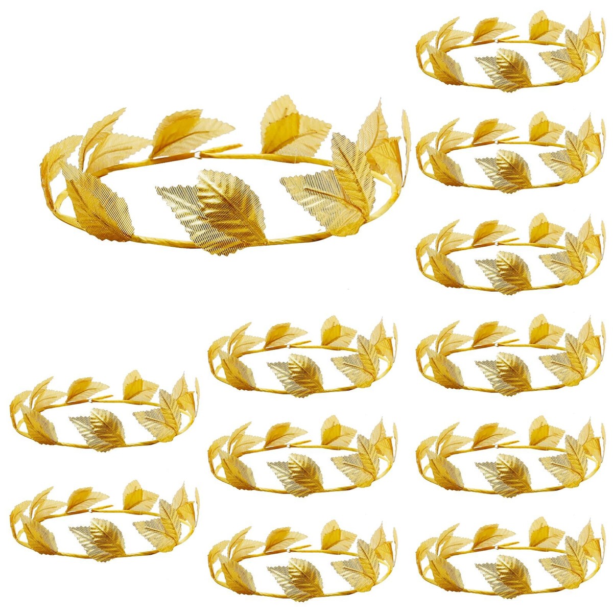 Golden Roman Leaf Crown Greek Gold Leaf Crown Fancydress.com