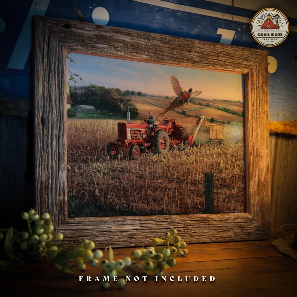 Vintage Farmall Case IH Tractor Art Print Farm Office Wall Decor ...