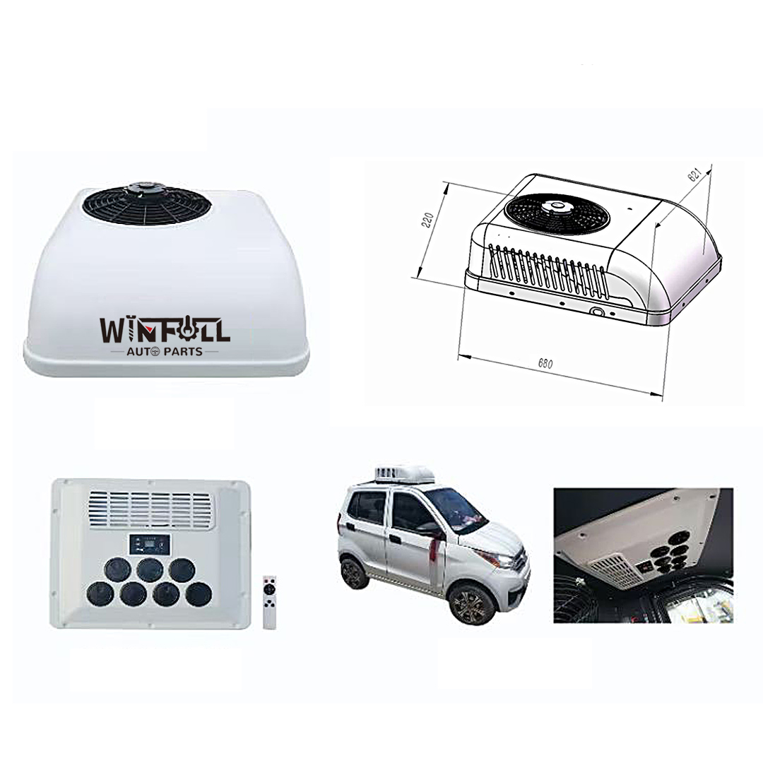 Mini Electric Roof Top Conditioner Auto Truck Tractor Car Cab 12V/24V ...
