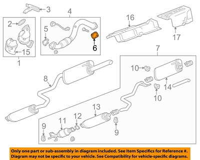 GM OEM 12-18 Sonic Exhaust System Exhaust Components-Front Pipe Gasket ...