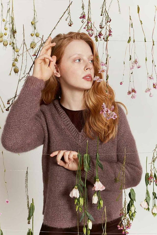 Pullover - Lang Yarns Mohair Luxe - Model package knitting package with ...