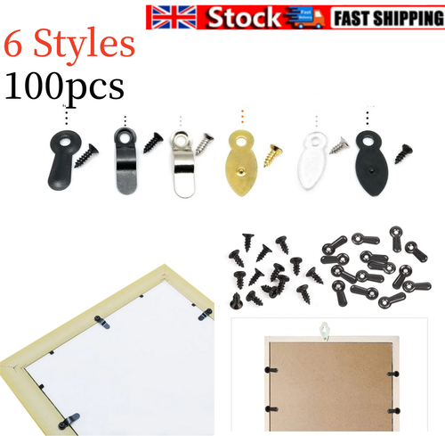 100pcs wall Picture Photo Frame Backboard Turnbutton Turn Button Fix ...
