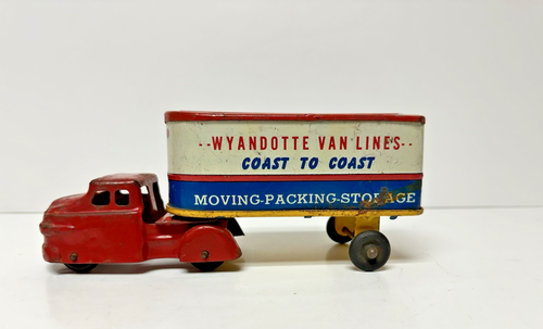 Vintage Wyandotte Van Lines Semi Trailer Pressed Steel 8 in | eBay