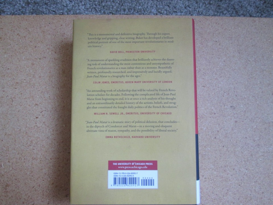 Keith Michael Baker hardback Jean-Paul Marat: Prophet of Terror | eBay