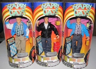 HAPPY DAYS Lot of 3 1997 Target Exclusive Premiere Figures Fonzie ...