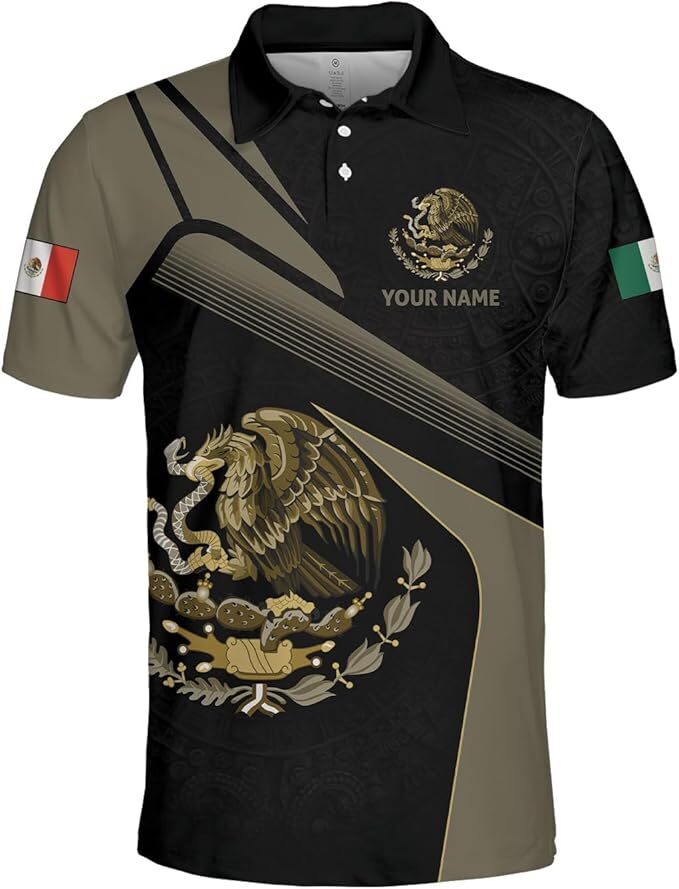 Personalized Mexico Flag Polo Shirt Mexican Independence Day 3D Polo ...