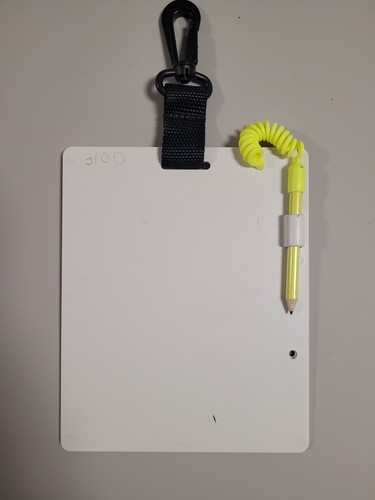 Underwater Writing Slate Pad with Pencil - 6"x7" SCUBA Notepad | eBay