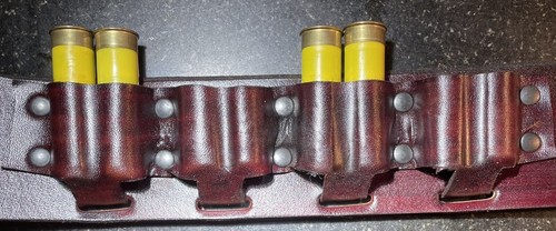 SASS NEW!! 20 GA.SHOTGUN SHELL BELT SLIDER MAHOGANY COWBOY ACTION CAS ...