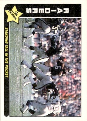 1985 Fleer Team Action #39 Standing Tall in the Pocket Los Angeles ...