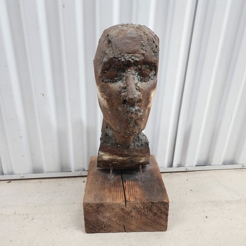 Davis Murphy ( Born 1954) Brutalist Bust Metal Sculpture | eBay