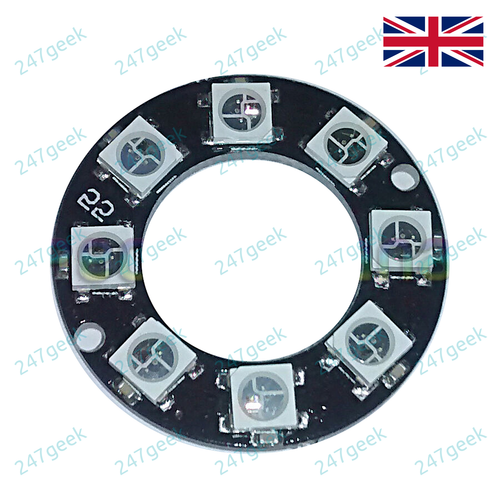 🇬🇧 WS2812B WS2812 NeoPixel Ring 8 Way RGB LED 31.8mm 17.8mm UK | eBay.de